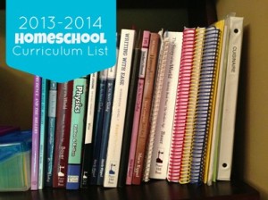 My Homeschool Curriculum List for 2013-2014 - Faithful Provisions